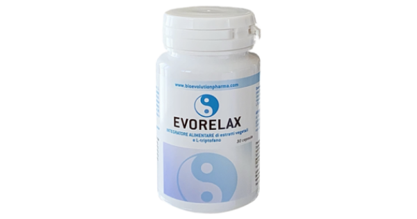 Evorelax - Bioevolutionpharma - 30 capsule - Integratore alimentare che aiuta il rilassamento e ...